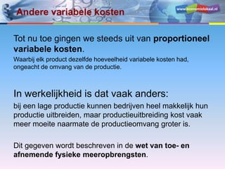 Toe of afnemende meeropbrengsten | PPTX