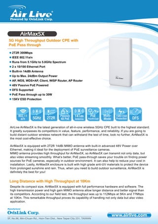 Air live airmax5x_spec | PDF