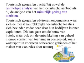 Geografie van het toerisme | PPTX