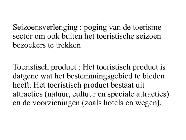 Toerisme begrippen | PPTX | Travel