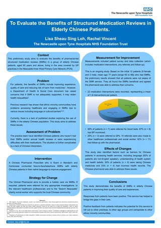 To evaluate the benefits of Structured Medication Reviews in elderly ...
