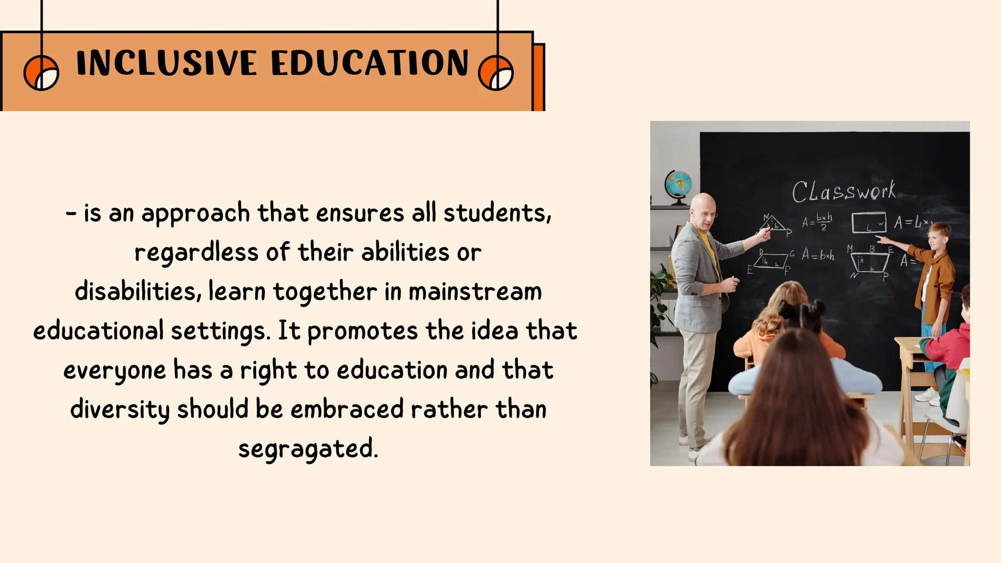 To explore the components of inclusive education and compare practices ...