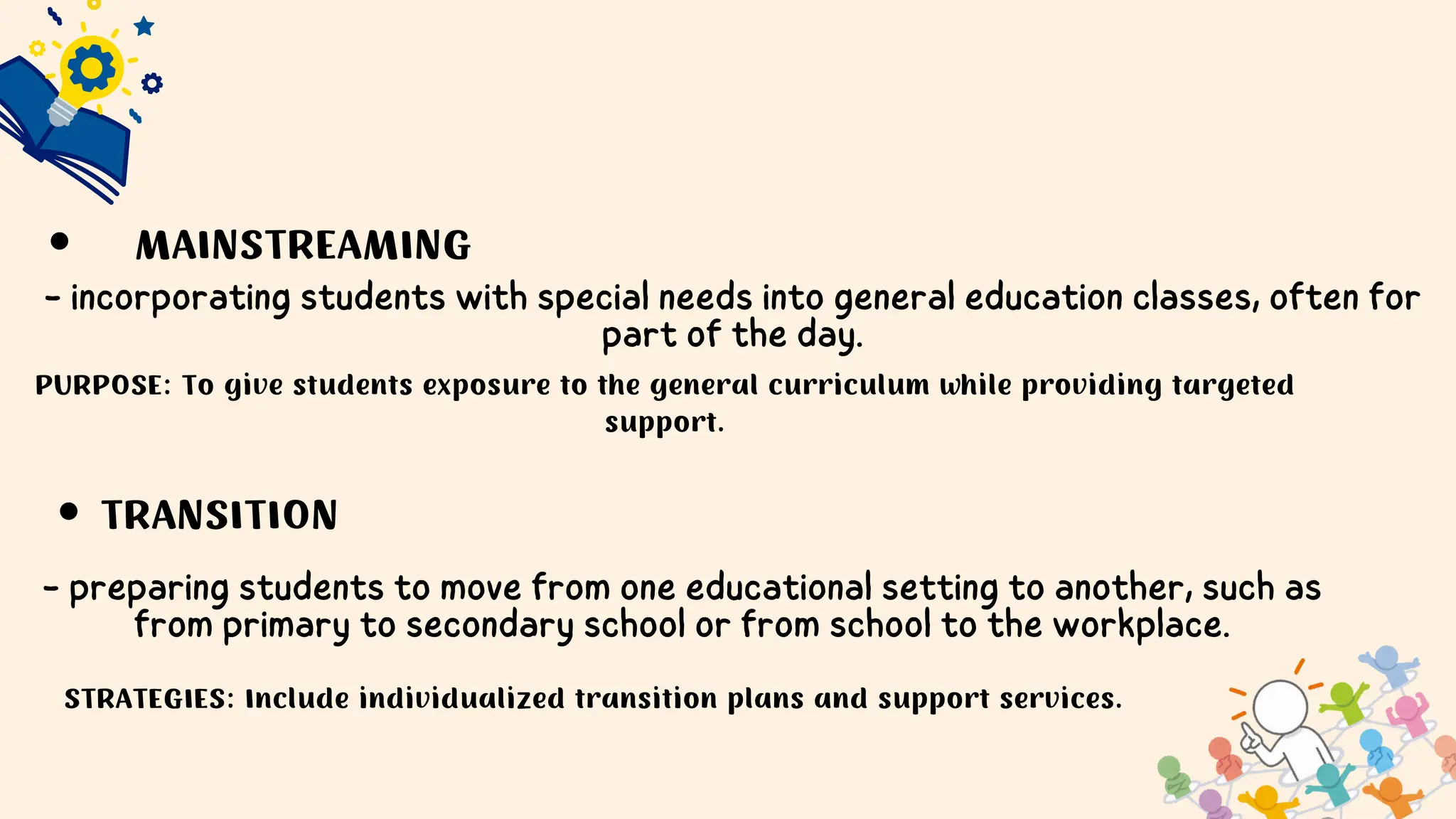 To explore the components of inclusive education and compare practices ...