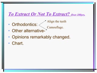 To extract or not to extract in orthodontics /certified fixed ...