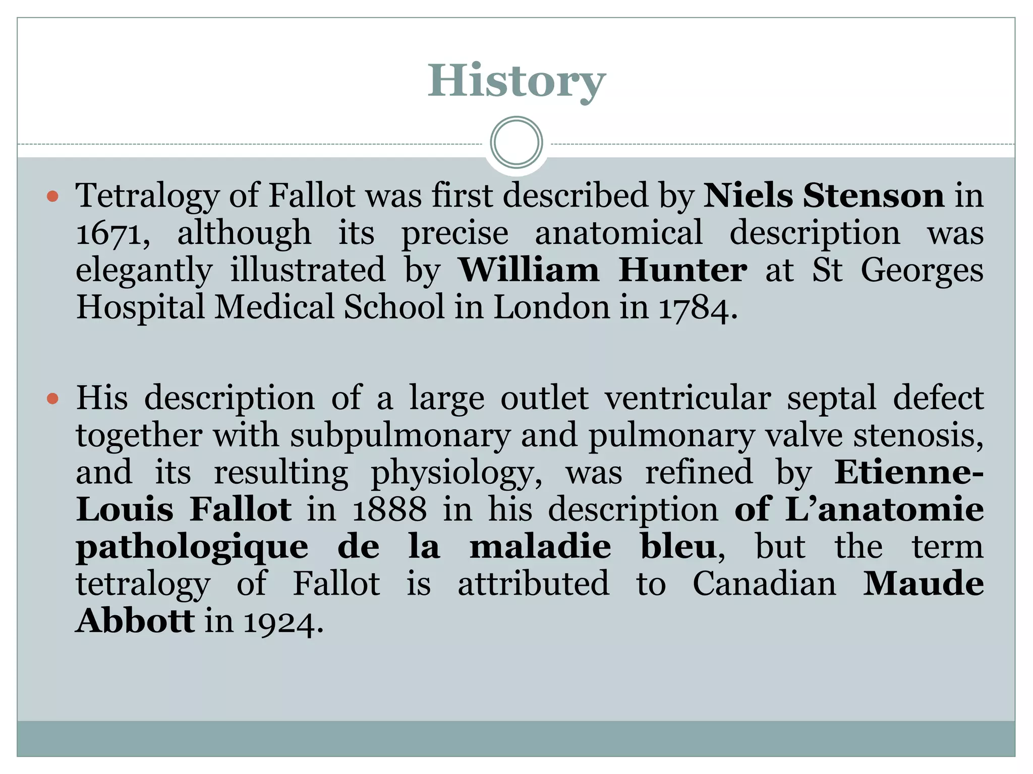 Tetrology of Fallot (TOF) - A Review | PPTX
