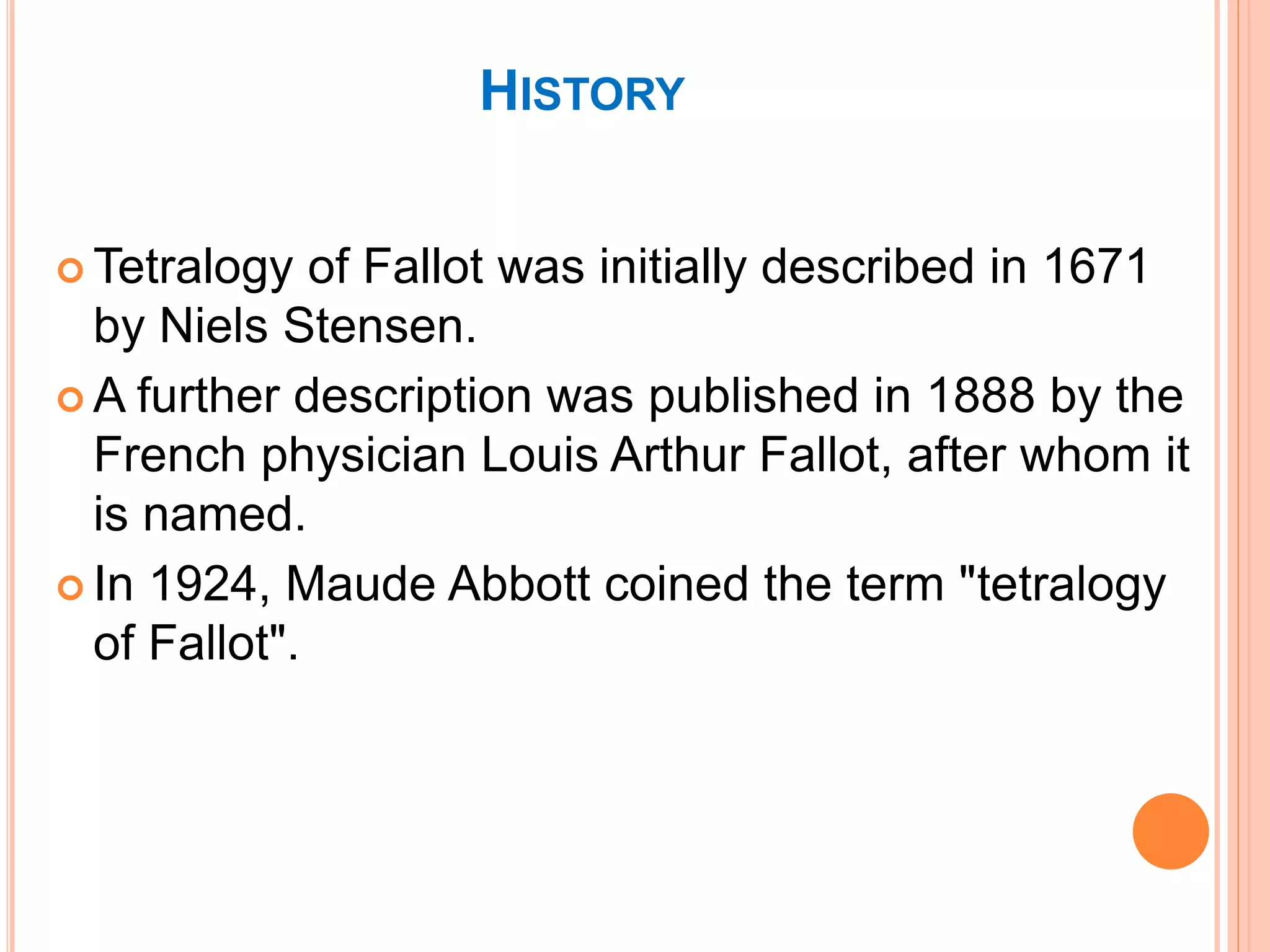 Tetralogy of Fallot (TOF) | PPTX