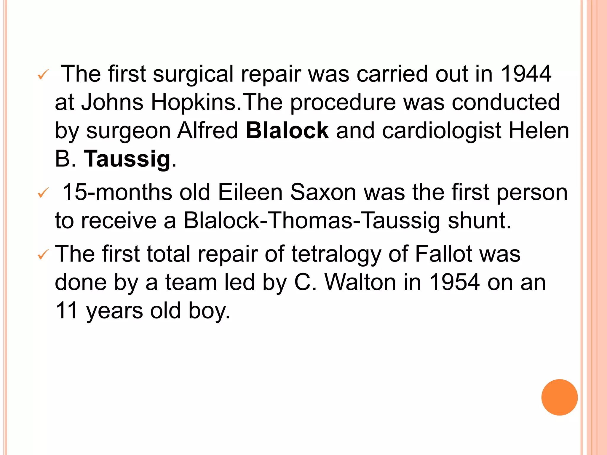Tetralogy of Fallot (TOF) | PPTX