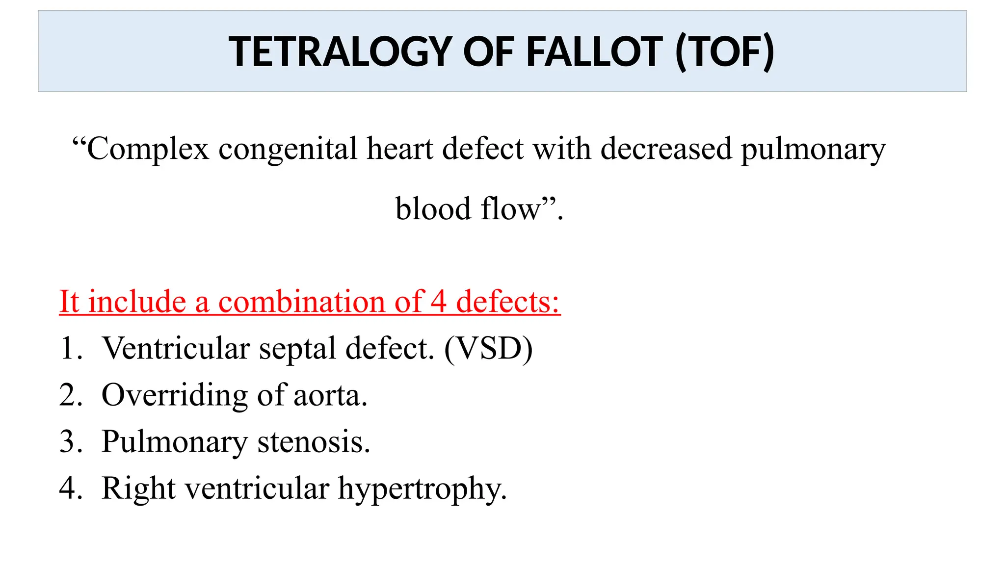 Tetralogy of Fallot from B.SC nursing 6th semester | PPTX