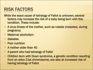 TETRALOGY OF FALLOT, PARENT TEACHING | PPT
