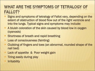 TETRALOGY OF FALLOT, PARENT TEACHING | PPT