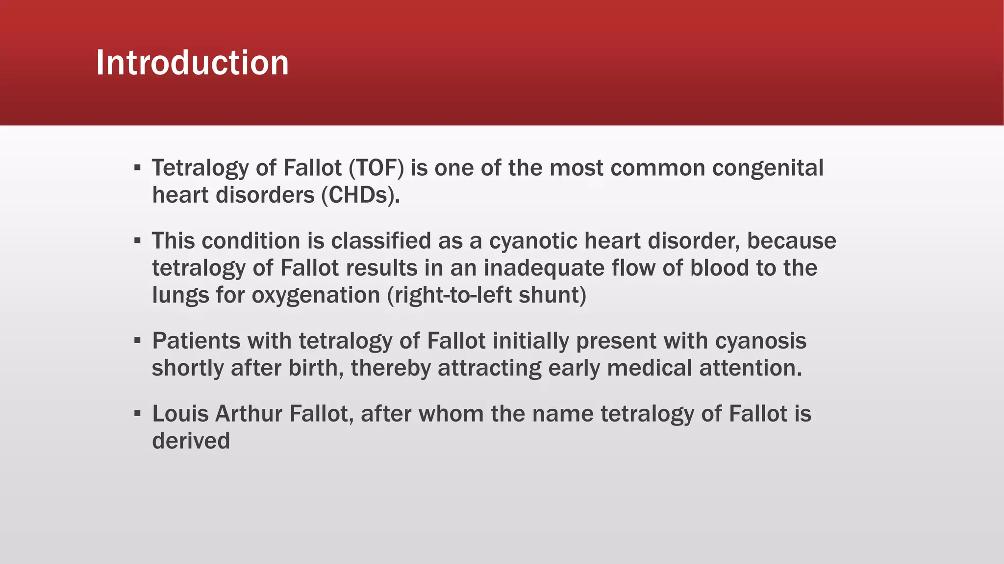 Tetralogy of fallot | PPTX