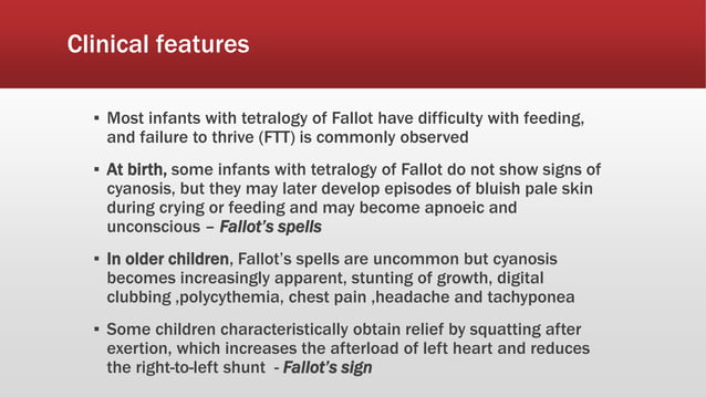 Tetralogy of fallot | PPT