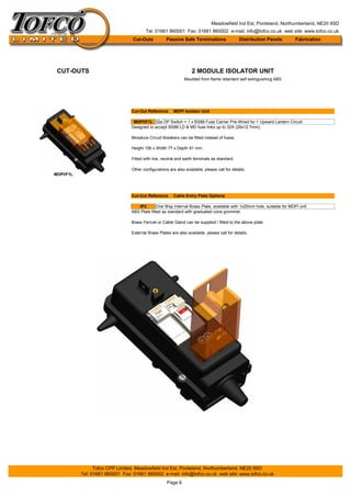 Tofco Feeder Pillars | PDF