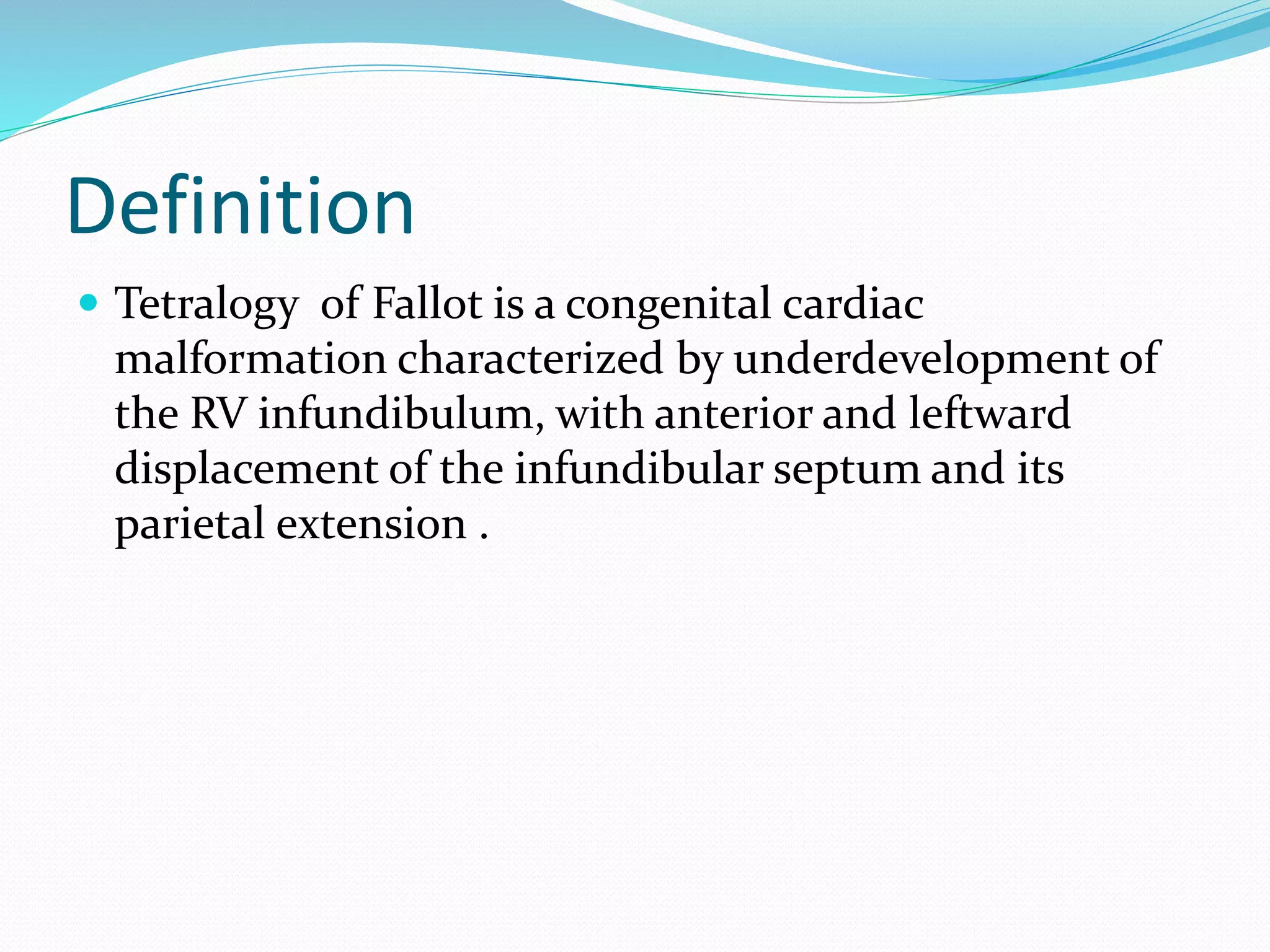 Tetrology of Fallot | PPTX