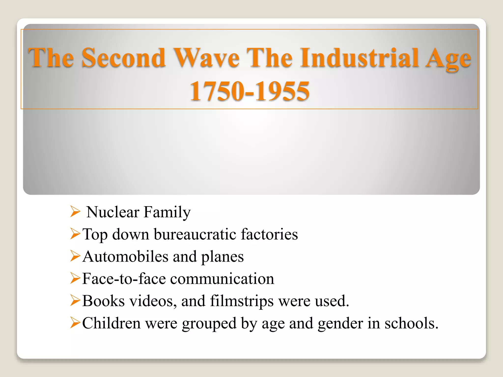 Tofflerâ€™s three waves-timeline[2] | PPTX