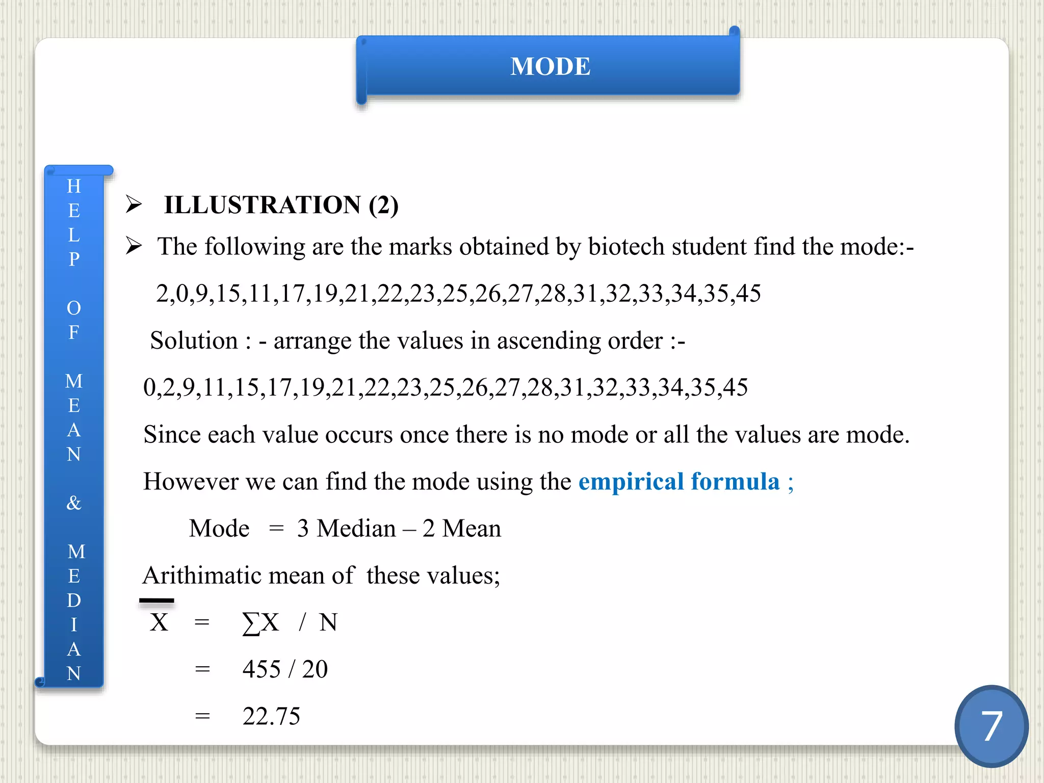 To find mode ppt | PPTX