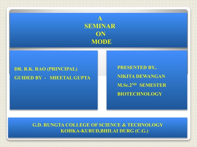 To find mode ppt | PPT