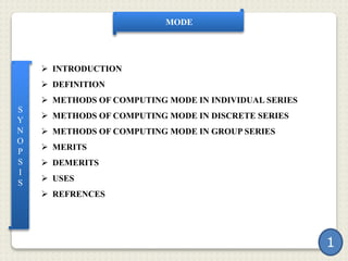 To find mode ppt | PPTX