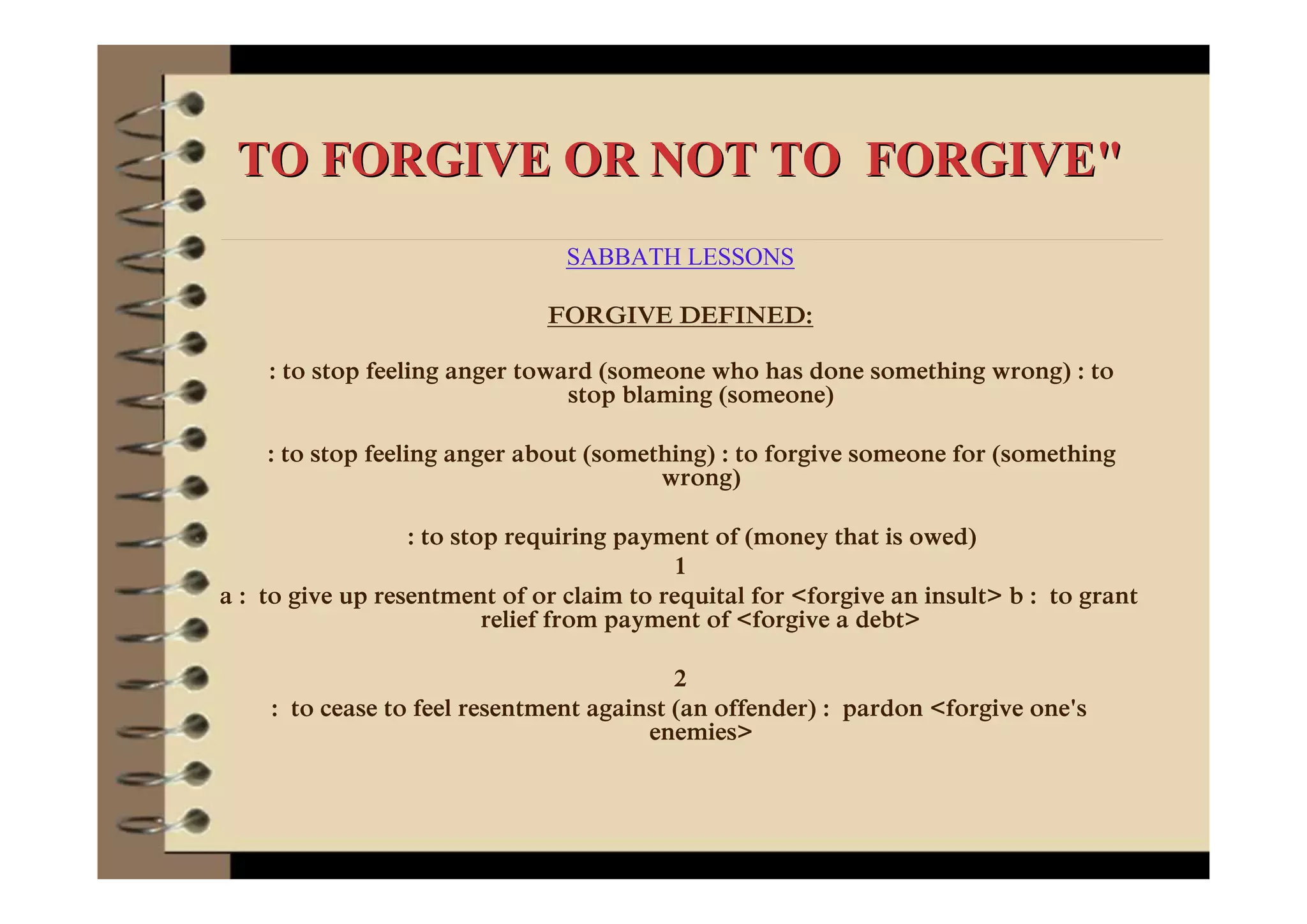 To Forgive Or Not To Forgive | PDF | Christianity | Religion & Spirituality