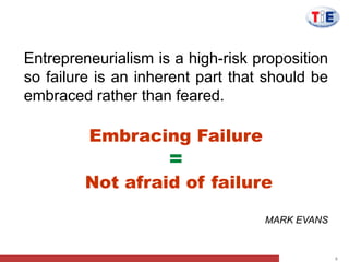 Taste of Failure is Key for Sustainable Success | PPTX | Startups ...