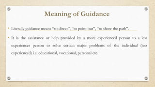 CONCEPTUAL-UNDERSTANDING OF GUIDANCE | PPT