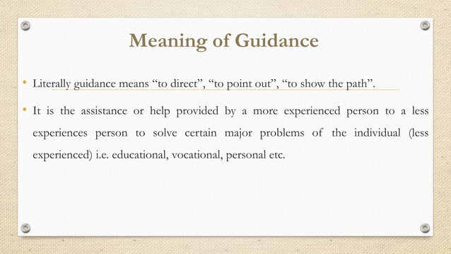 CONCEPTUAL-UNDERSTANDING OF GUIDANCE | PPT