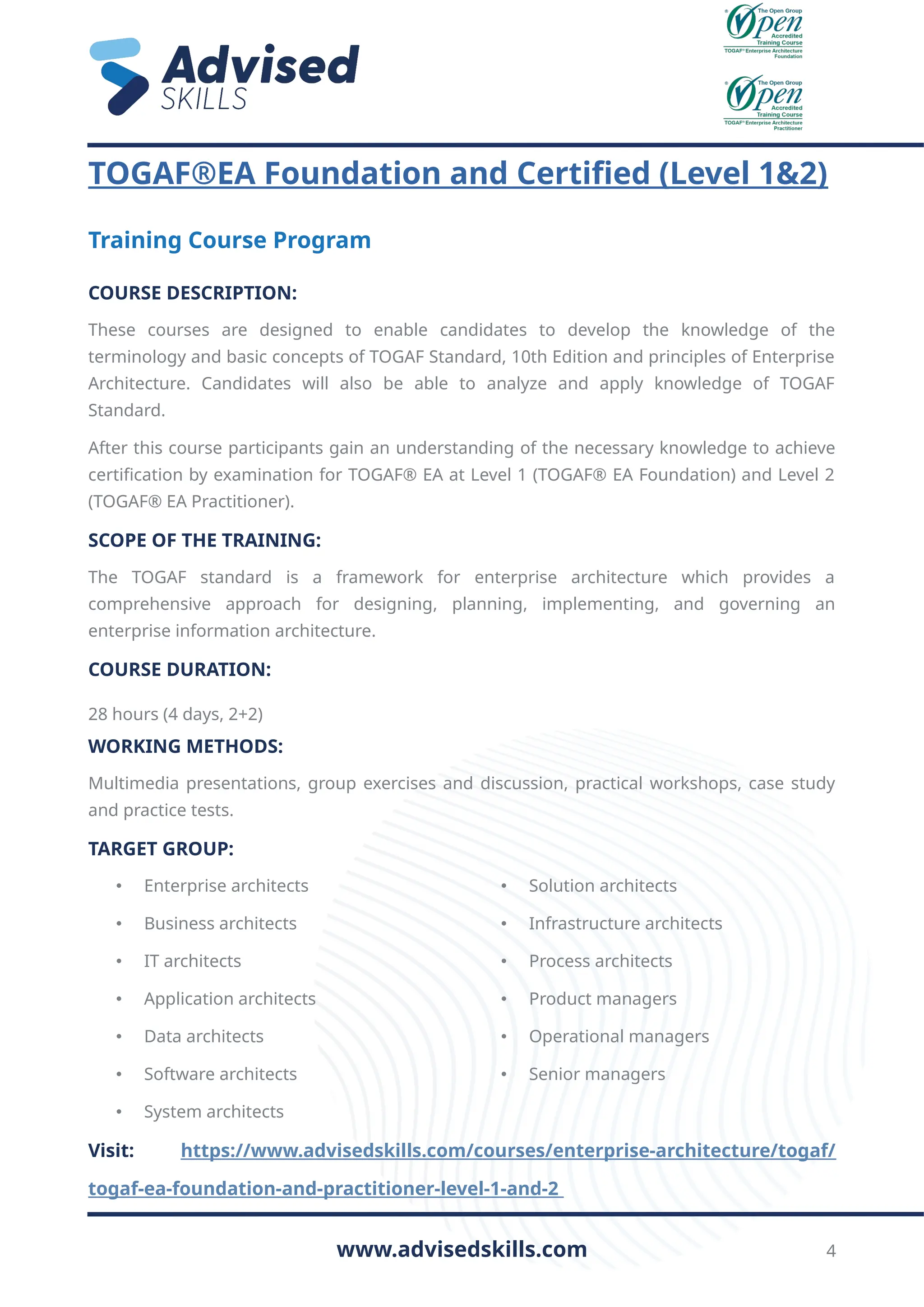 TOGAF EA Course Overview | PDF