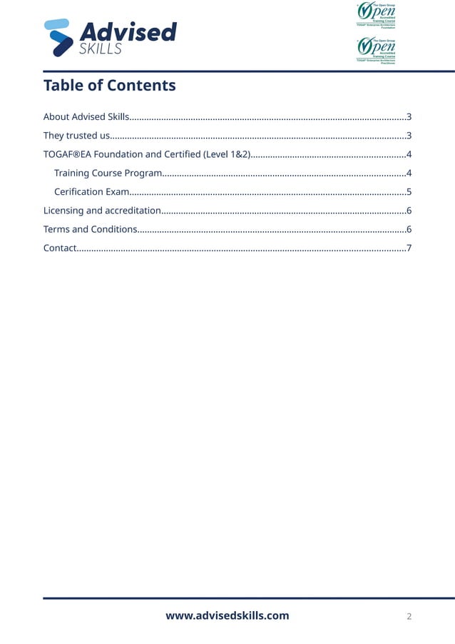 TOGAF EA Course Overview | PDF