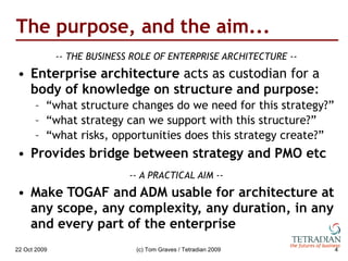 Using TOGAF beyond IT | PPT