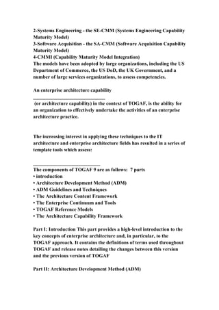 Togaf notes | DOC