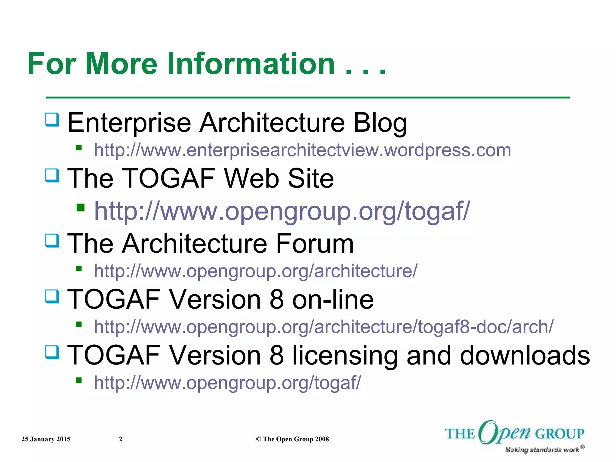 TOGAF Complete Slide Deck | PPT