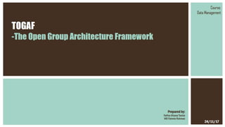 TOGAF- The Open Group Architecture Framework | PPT