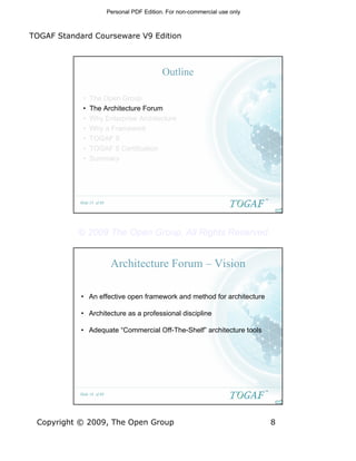 Togaf v9-m1-management-overview | PDF