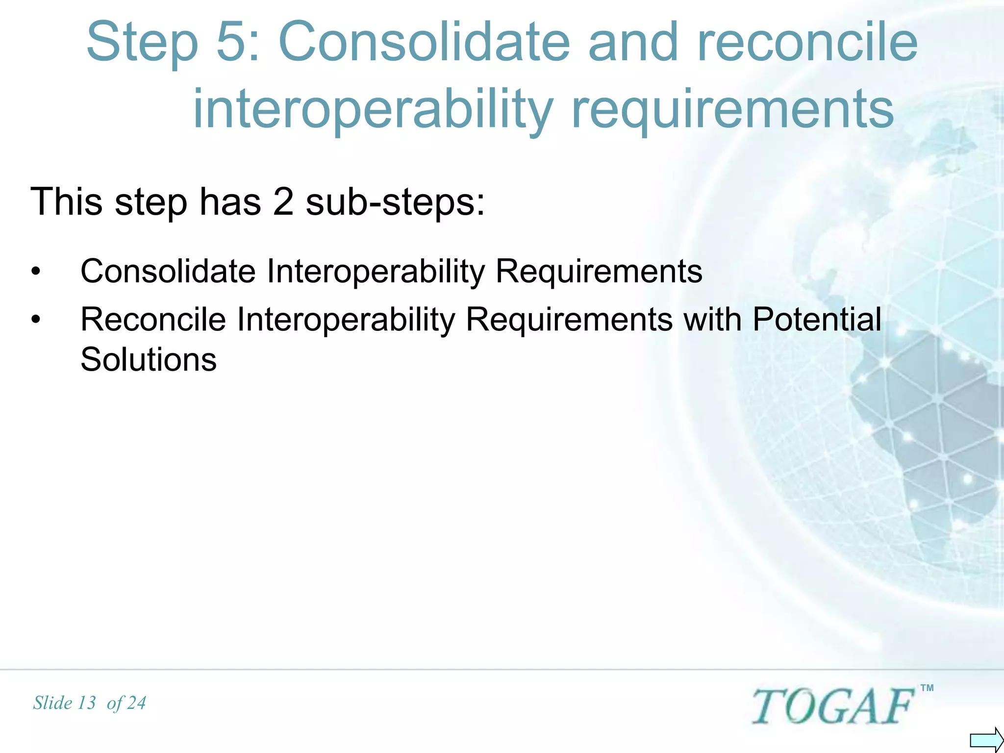 TOGAF-V9-M24-Phase-E-F-Opportunities Solutions Migration.ppt