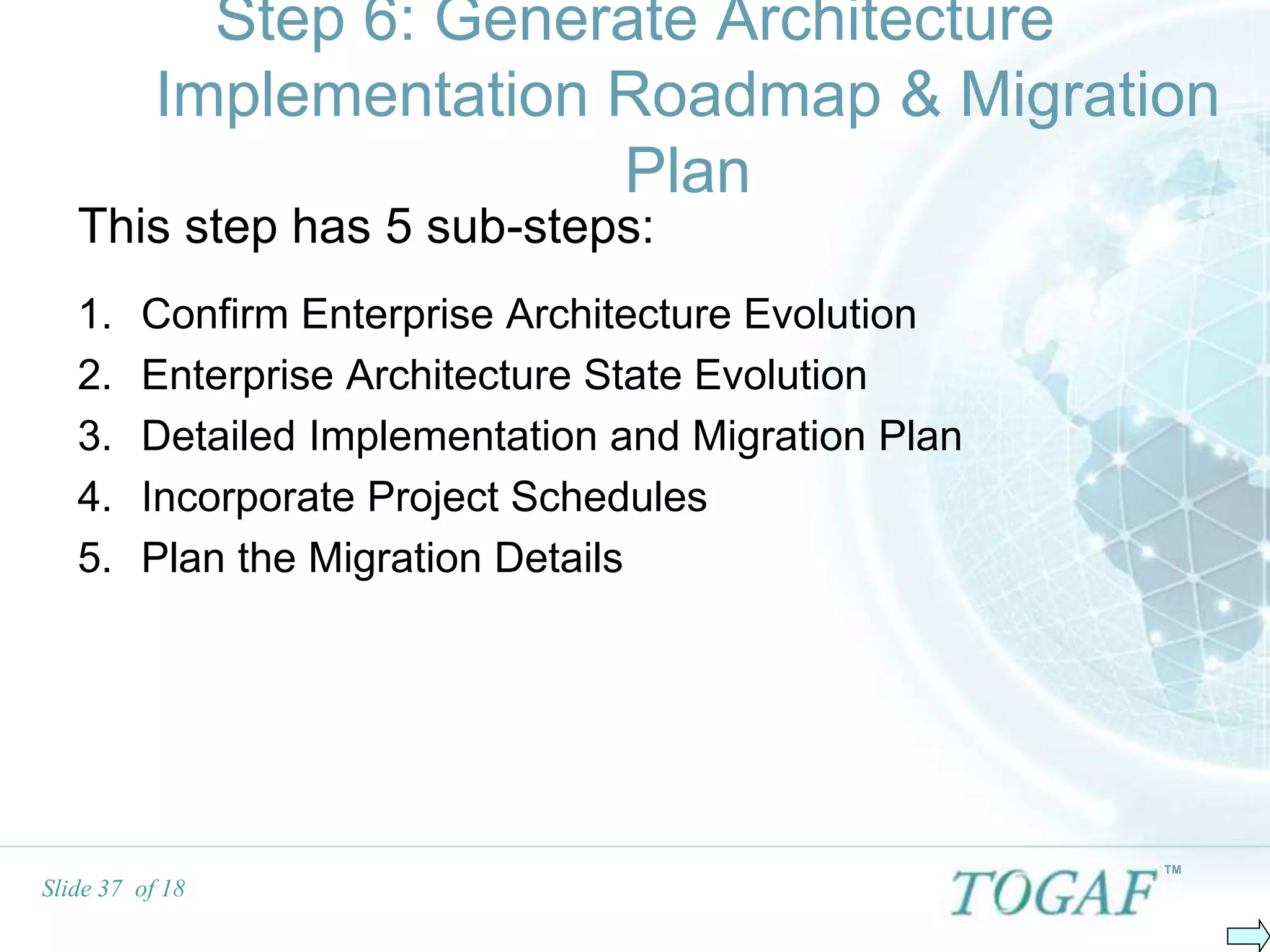 TOGAF-V9-M24-Phase-E-F-Opportunities Solutions Migration.ppt