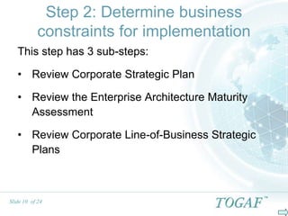 TOGAF-V9-M24-Phase-E-F-Opportunities Solutions Migration.ppt