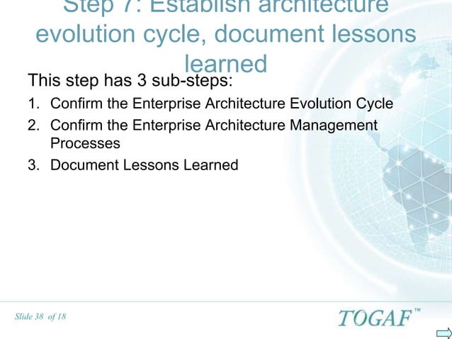 TOGAF-V9-M24-Phase-E-F-Opportunities Solutions Migration.ppt