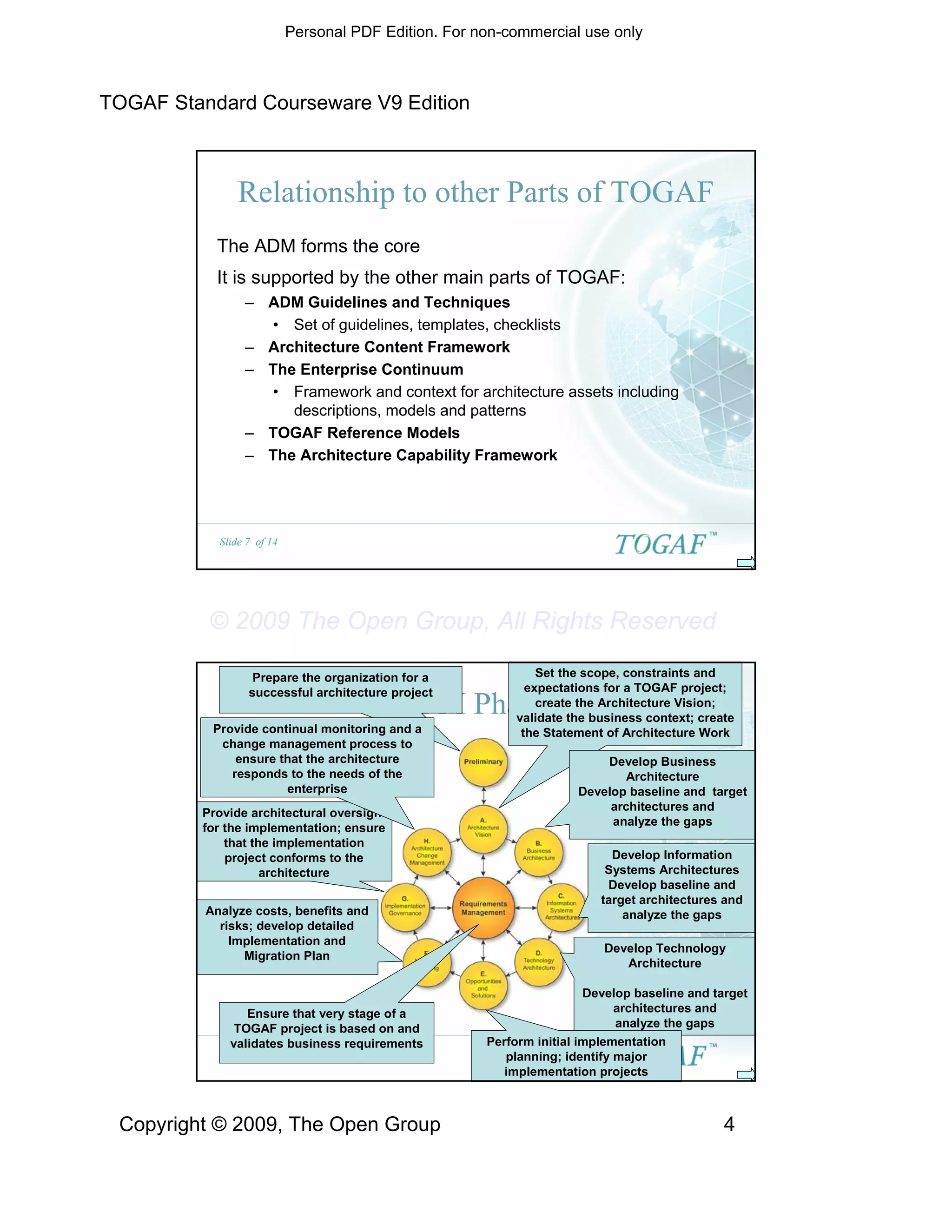 Togaf v9-m3-intro-adm | PDF