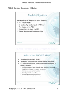 Togaf v9-m3-intro-adm | PDF