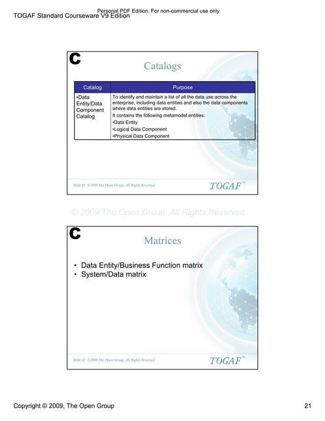 Togaf v9-sample-catalogs-matrics-diagrams-v2 | PDF | Databases ...