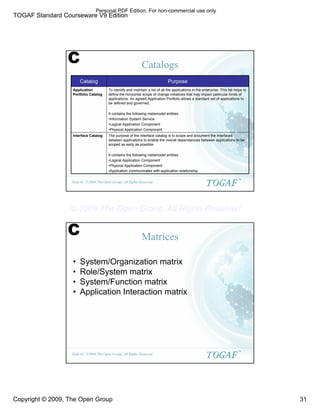 Togaf v9-sample-catalogs-matrics-diagrams-v2 | PDF