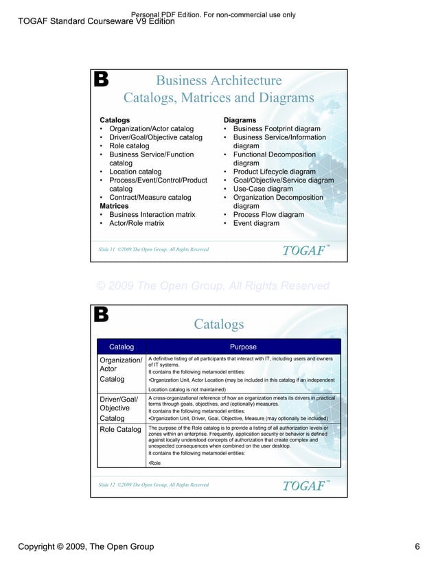 Togaf v9-sample-catalogs-matrics-diagrams-v2 | PDF | Databases ...