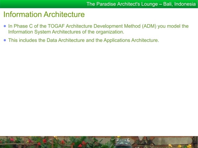 Enterprise Architecture for Dummies - TOGAF 9 enterprise architecture ...