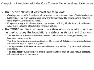 TOGAF 9 Architectural Artifacts | PDF