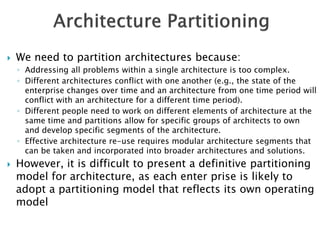 TOGAF 9 Architecture Partitioning | PDF