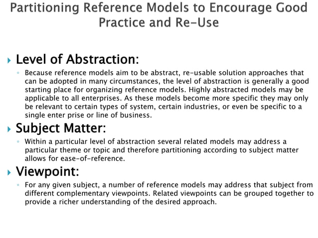 Togaf 9 Architecture Partitioning Ppt