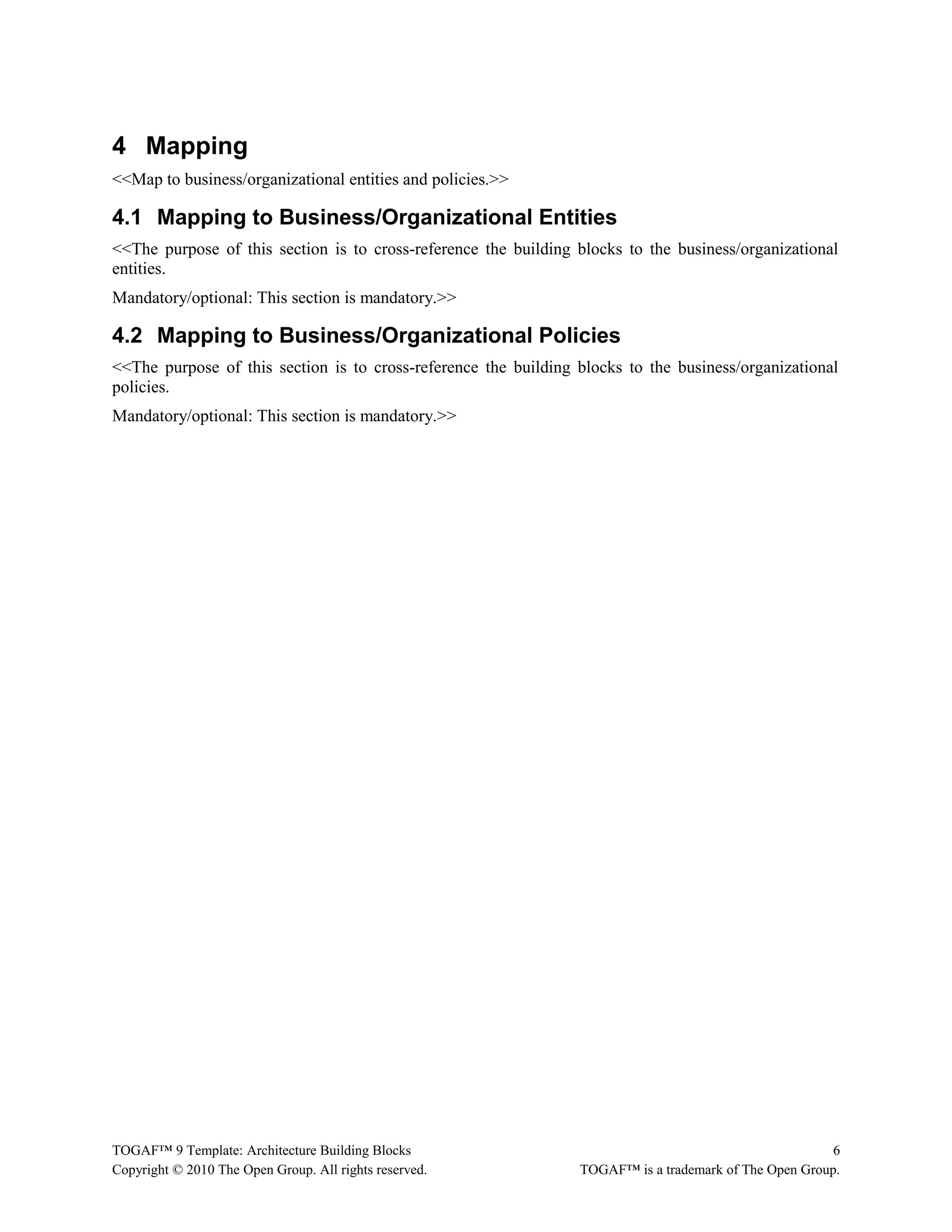 Togaf 9 template architecture building blocks | DOC