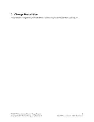 Togaf 9 template architecture change request | DOC