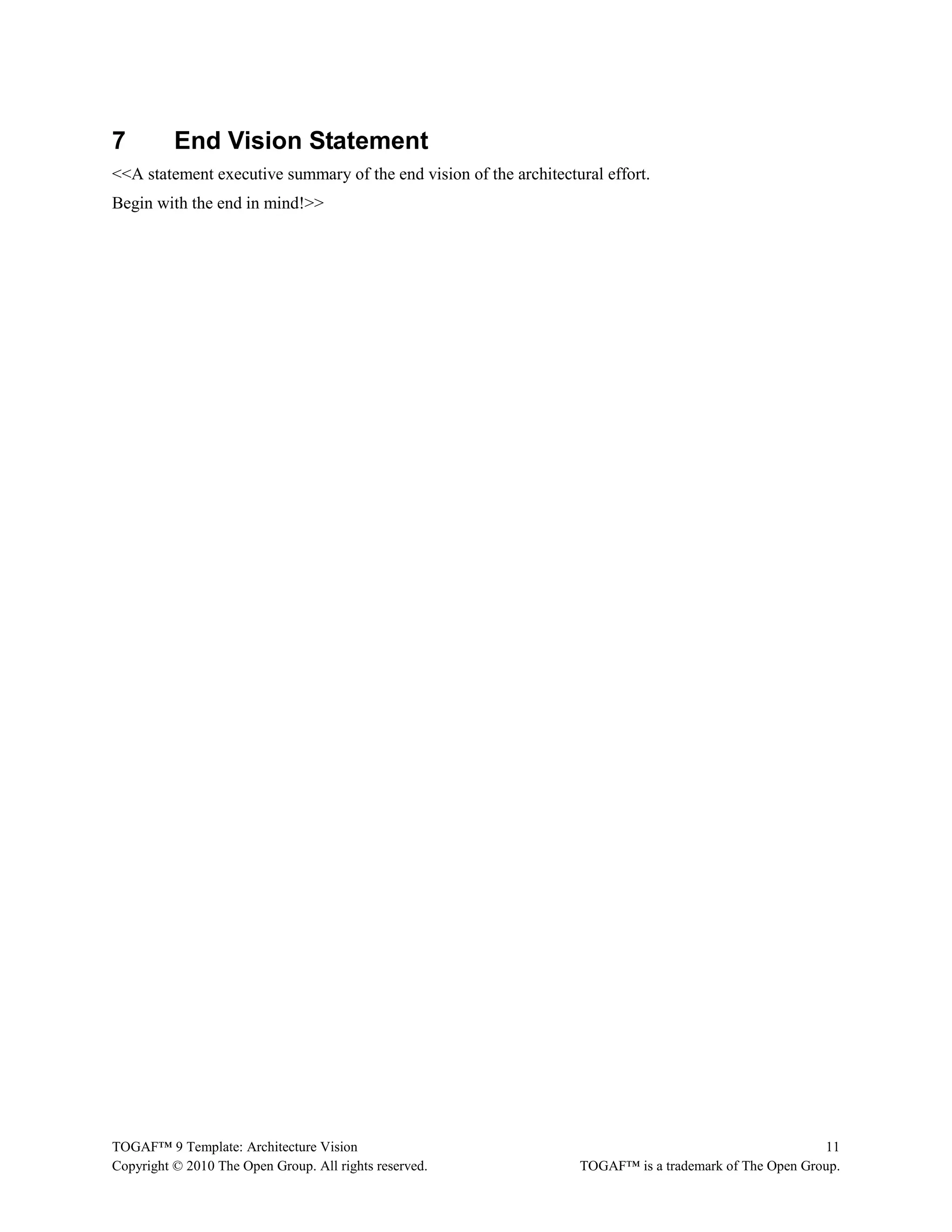 Togaf 9 template architecture vision | PDF