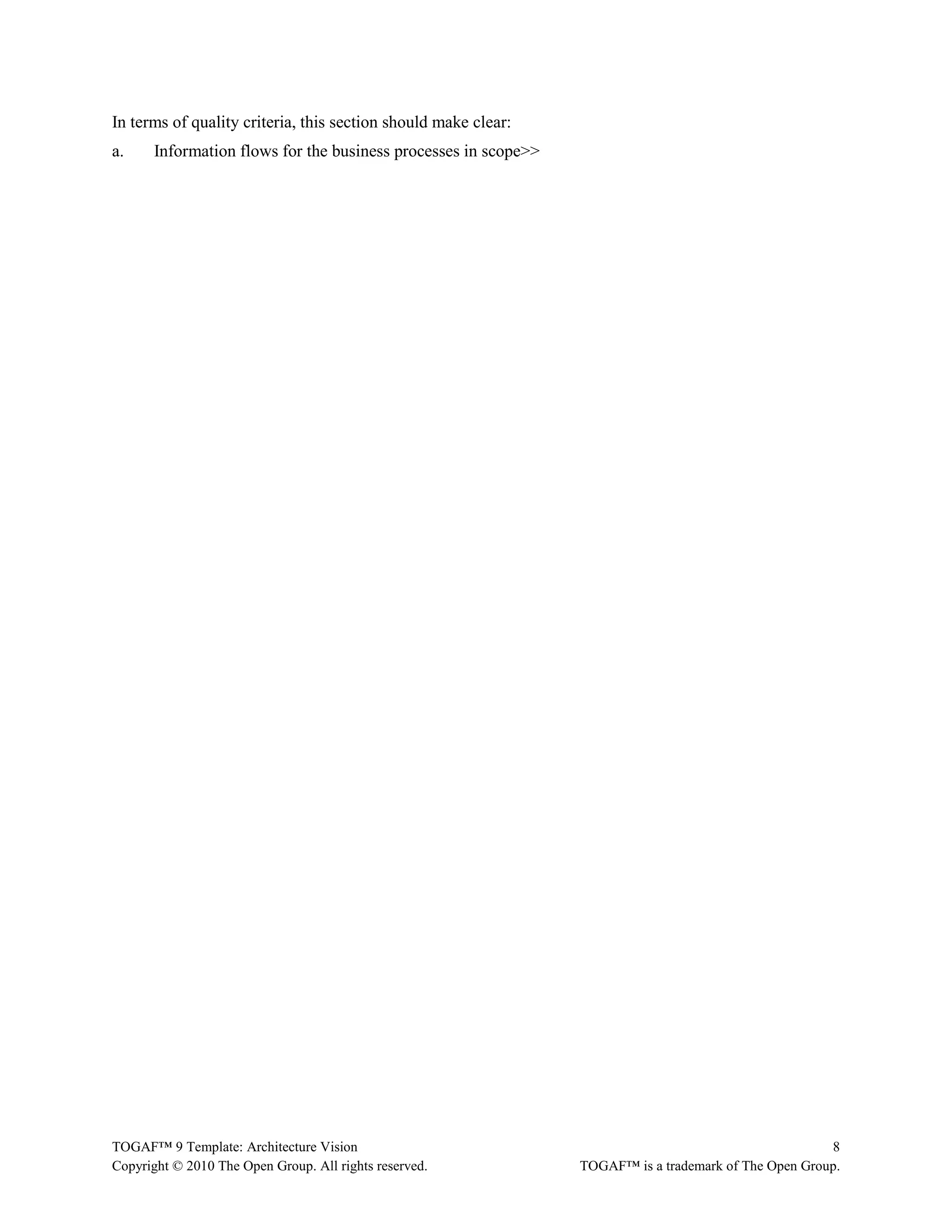 Togaf 9 template architecture vision | PDF